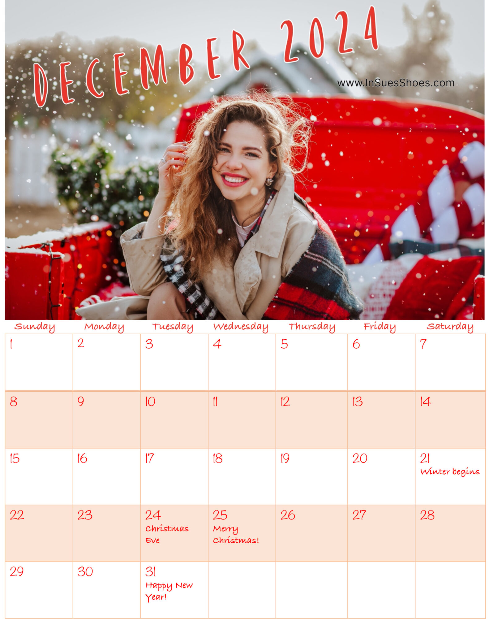 Calendar - InSuesShoes.com